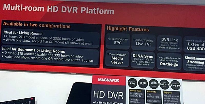 New Magnavox HD DVRs 4th Qtr 2016: MDR877H, TB560HP, TB560HS | AVS Forum